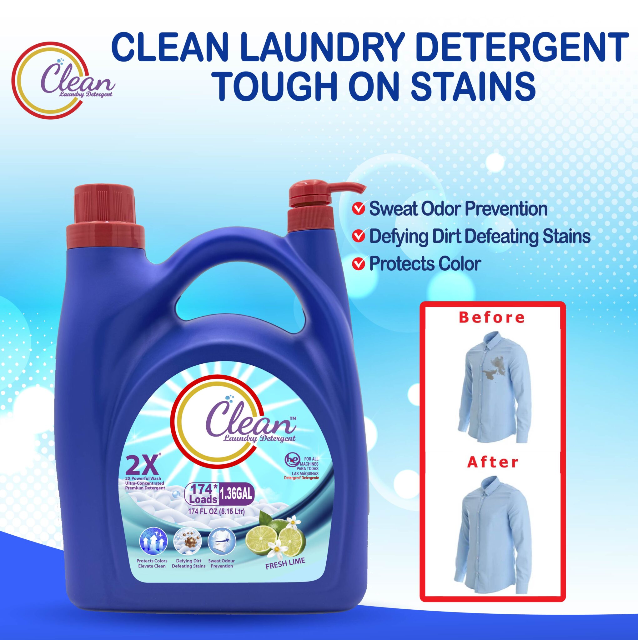 Clean Laundry Detergent | Eco-Friendly & Powerful
