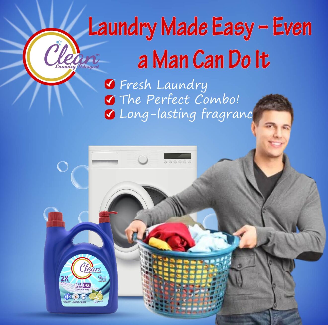 Clean Laundry Detergent | Eco-Friendly & Powerful
